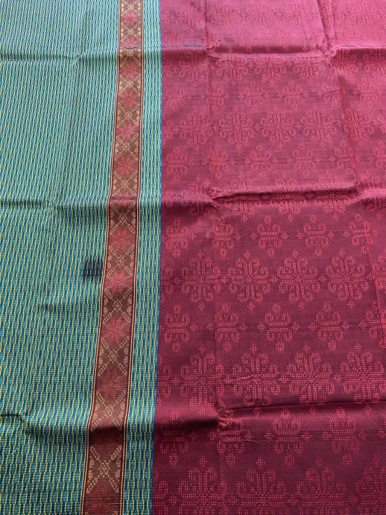 KAIN TENUN SBY ATBM MERAH TUMPAL HIJAU | batiknudo